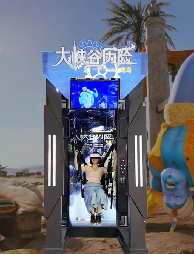VR bungee Jump experience, Feel the weightless as falling.